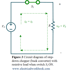 Principle of Step Down Chopper (Buck Converter) - ElectricalWorkbook
