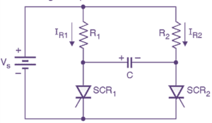 Class C Commutation of Thyristor (SCR) | Complementary Commutation | Voltage Commutation ...