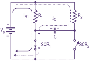Class C Commutation of Thyristor (SCR) | Complementary Commutation | Voltage Commutation ...