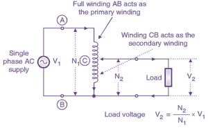 What is an Autotransformer? Connection Diagram, Symbol, Construction ...